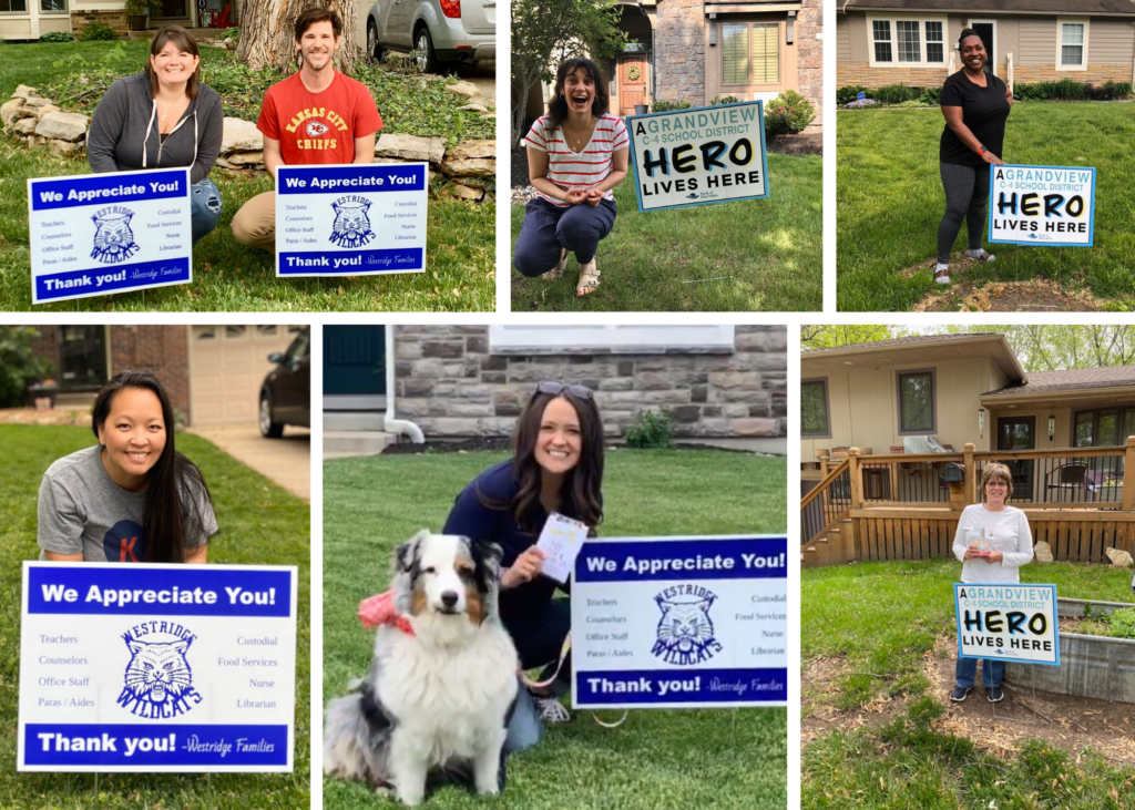 Appreciation Signs Recognize School Staff - Caring For Kids KC